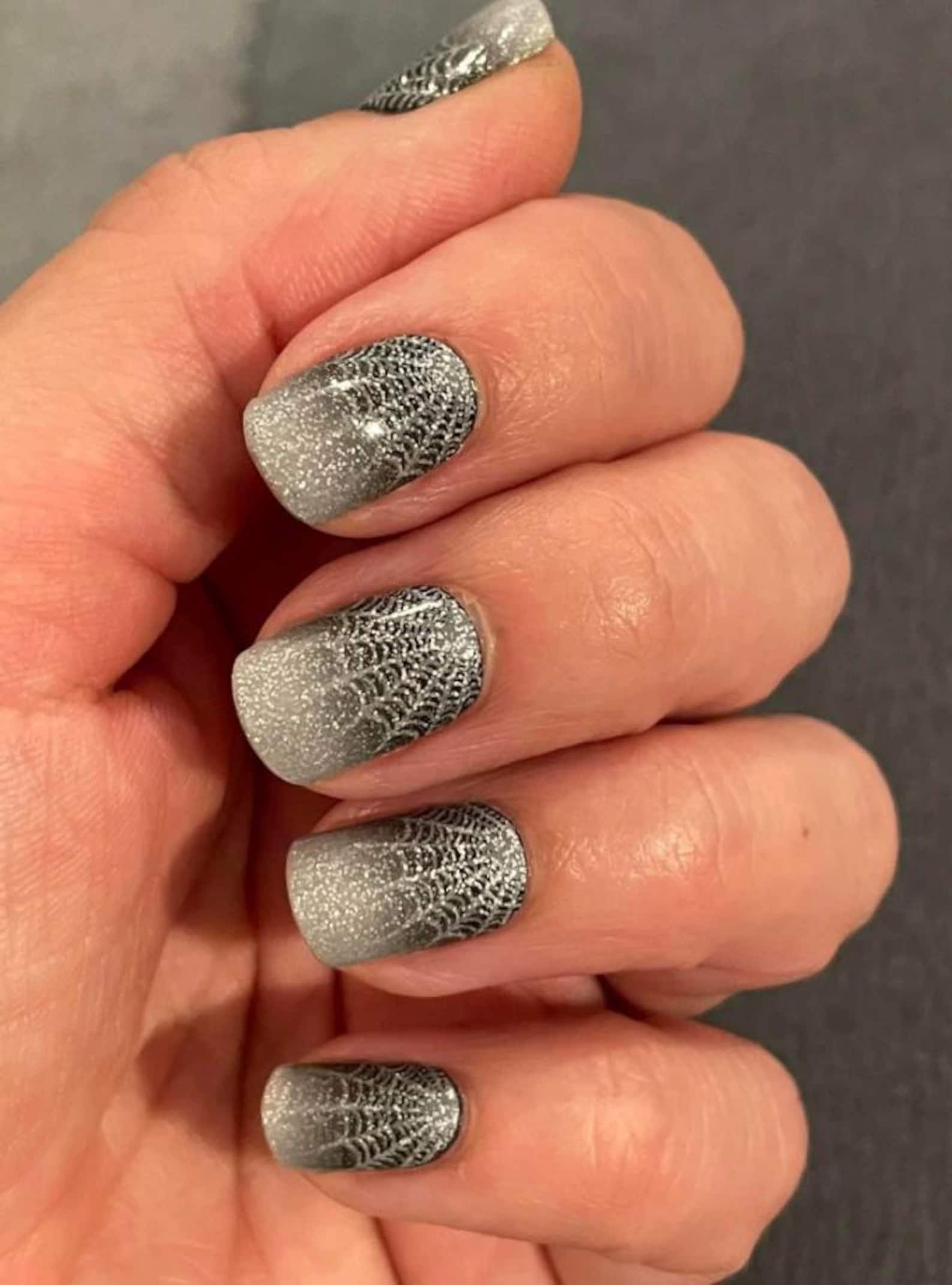 Color Street Nail Strips, Watch Your Web Halloween Nail Art - Etsy