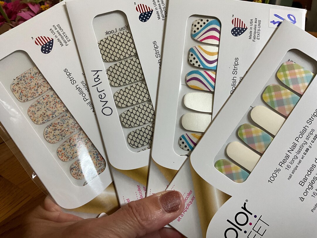 Color Street Nail Polish Strips: Bundle of 4 Sets, Set 65 - Etsy