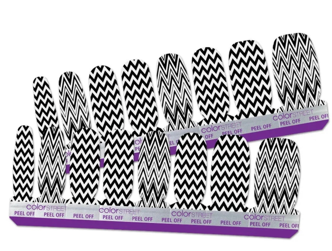 Color Street Nails, Color Street Strips, Keep Calm Chevron On, Press on ...