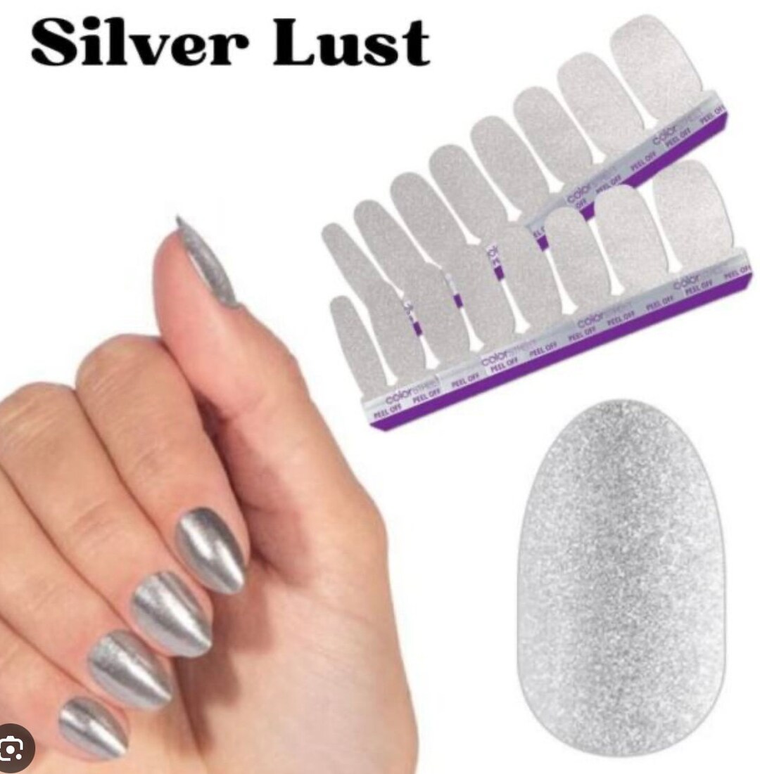 Color Street Silver Lust Nail Polish Strips - Etsy
