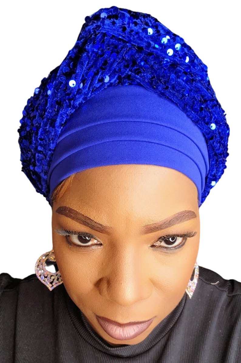Luxury Crystal Turban for Women, Embellished Bling Headwrap, Sparkly ...
