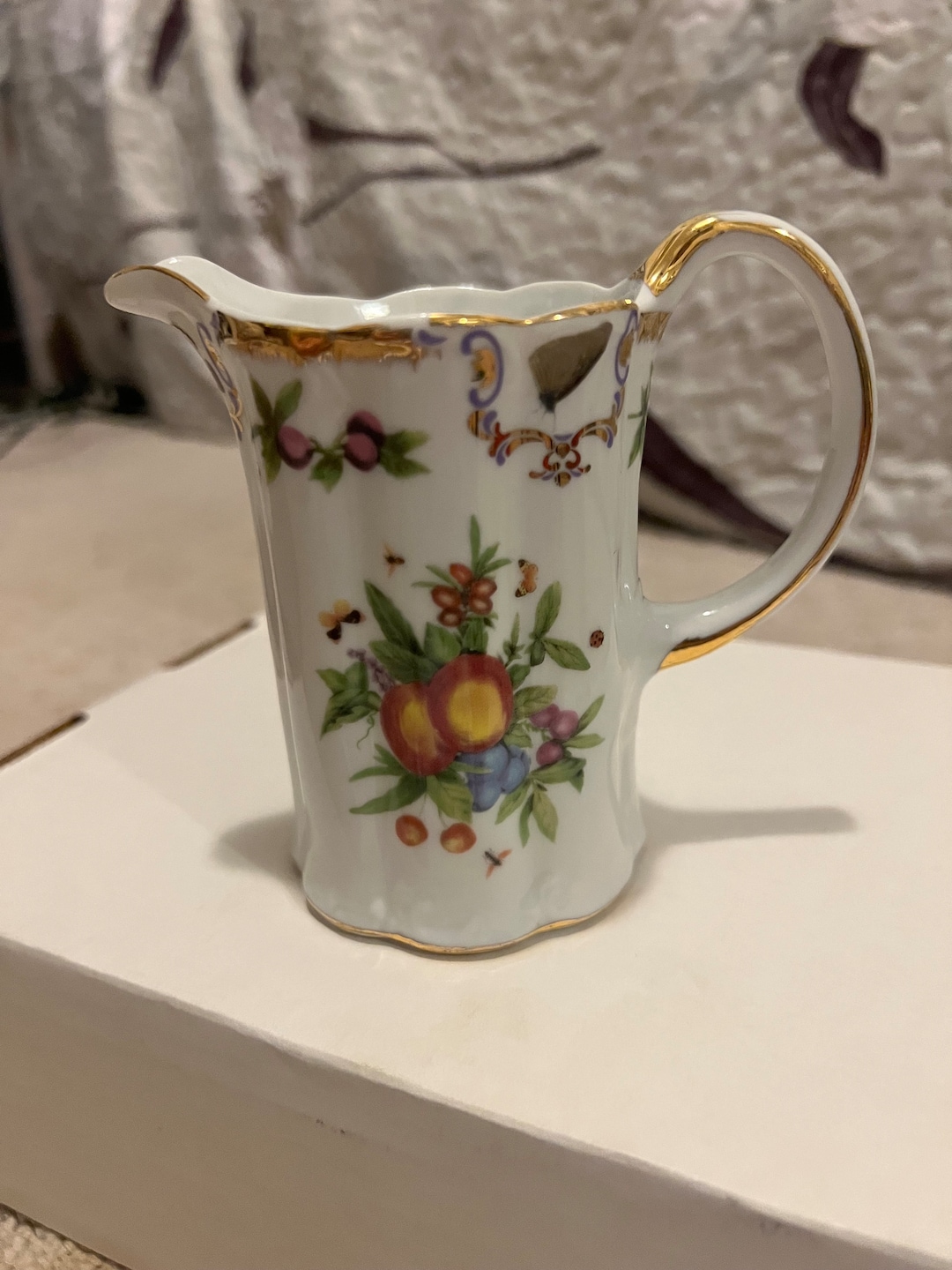 I. Godinger & Co. Fruit and Butterflies Creamer - Etsy