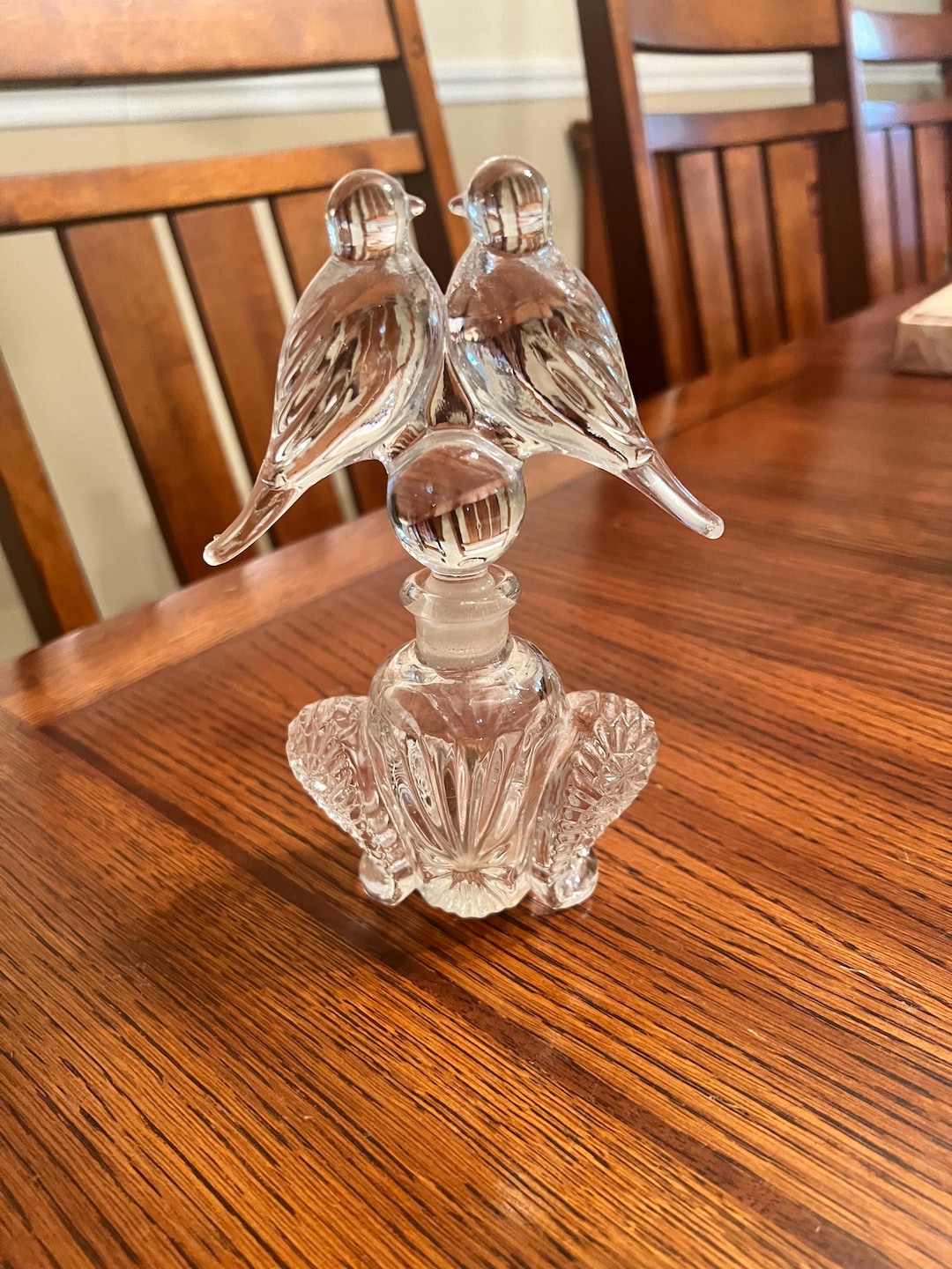 Vintage Love Birds Perfume Bottle - Etsy