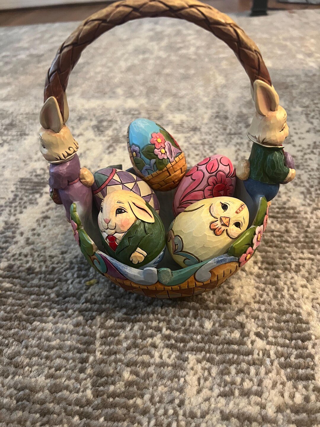 Jim Shore for the Love of Easter Basket - Etsy