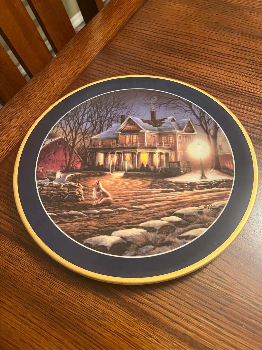 Terry Redlin Lights of Home Collectors Plate. - Etsy