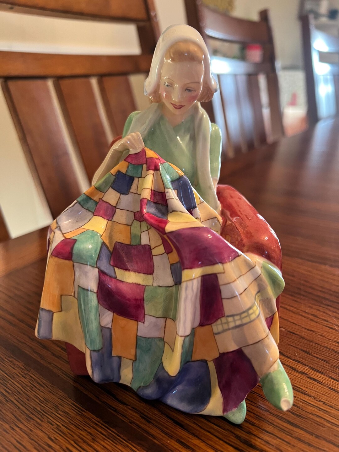 Antique Royal Doulton Patchwork Quilt Figurine - Etsy