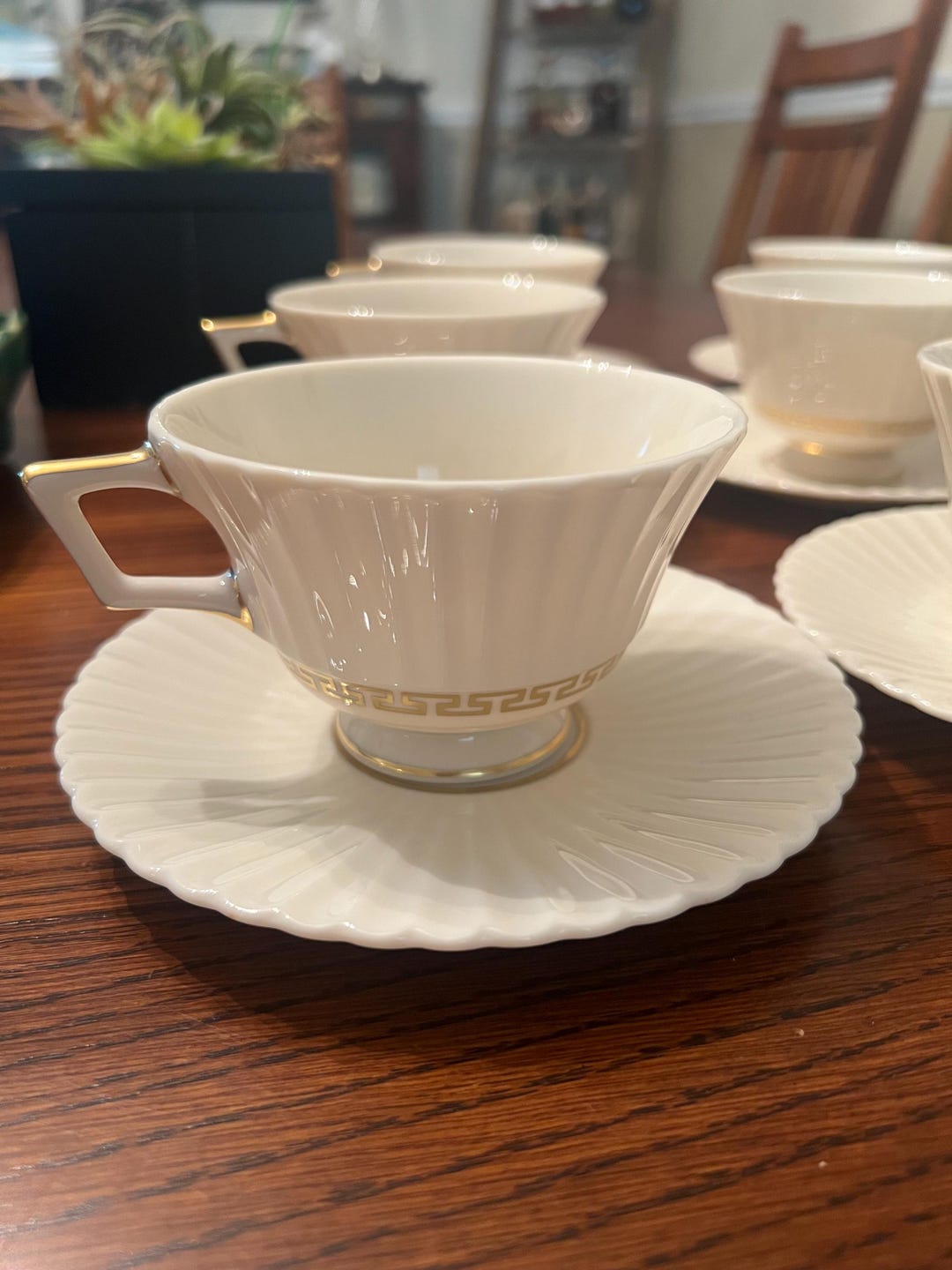 Vintage Lenox Cup and Saucer Set - Etsy