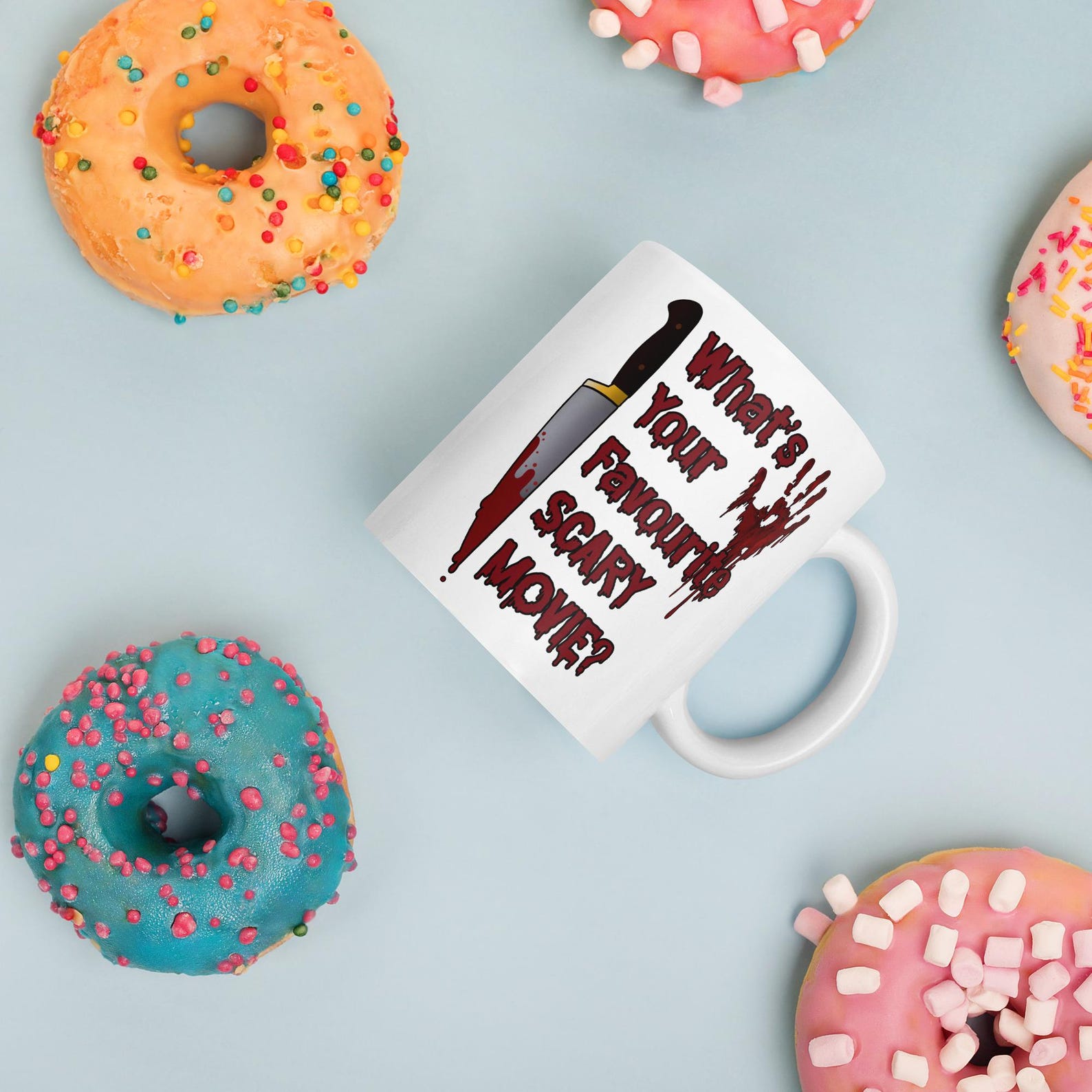 Whats Your Favourite Scary Movie Horror Fan Mug Scary, Creepy Mug ...