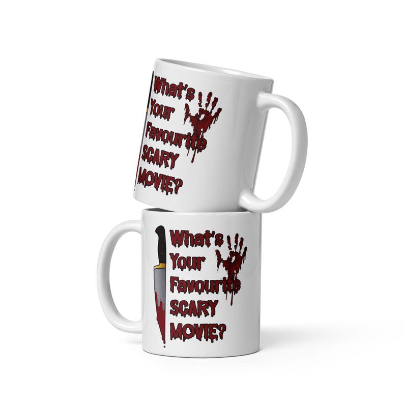 Whats Your Favourite Scary Movie Horror Fan Mug Scary, Creepy Mug ...