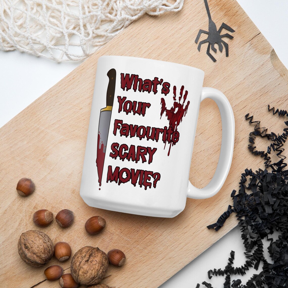 Whats Your Favourite Scary Movie Horror Fan Mug Scary, Creepy Mug ...