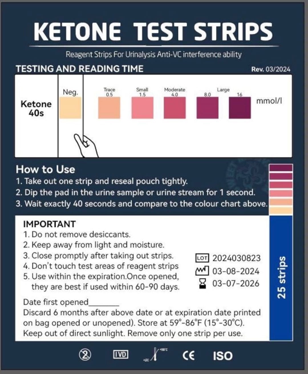 Ketone Test Strips-urine - Etsy