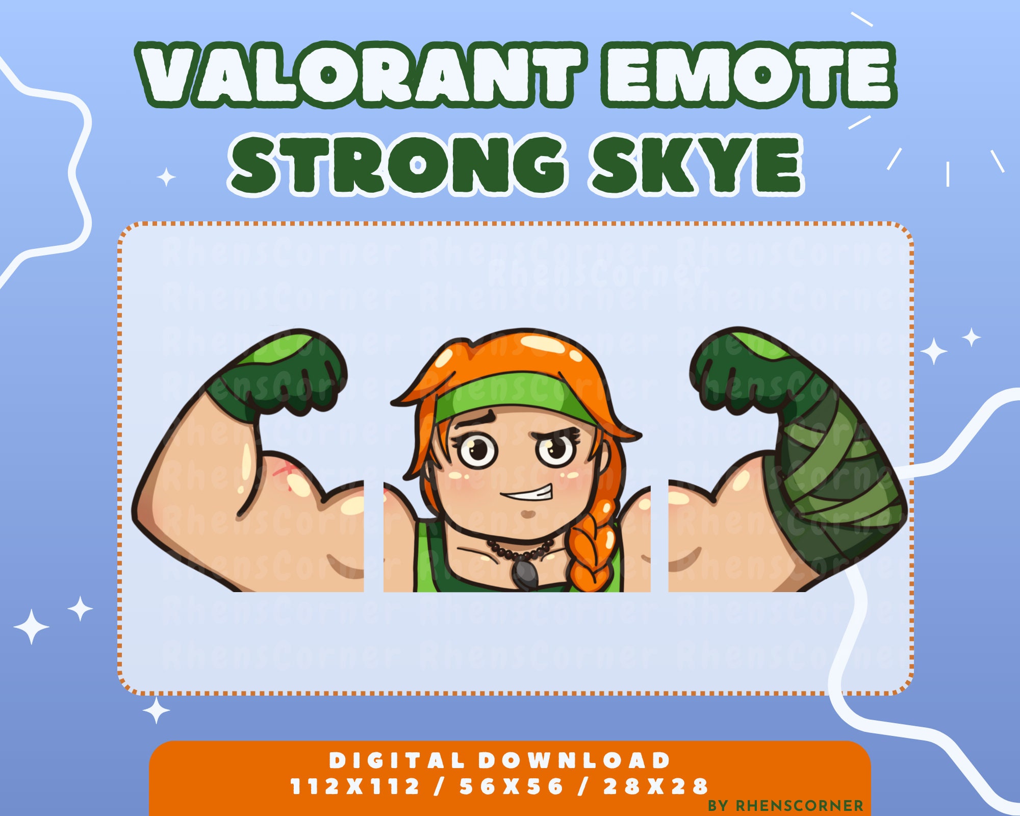 Strong Skye Valorant Emote - Twitch, Discord, Youtube - Etsy
