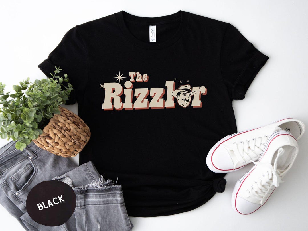 The Rizzler Vintage Unisex T-shirt, Retro Style Funny Graphic Tee, Cool ...