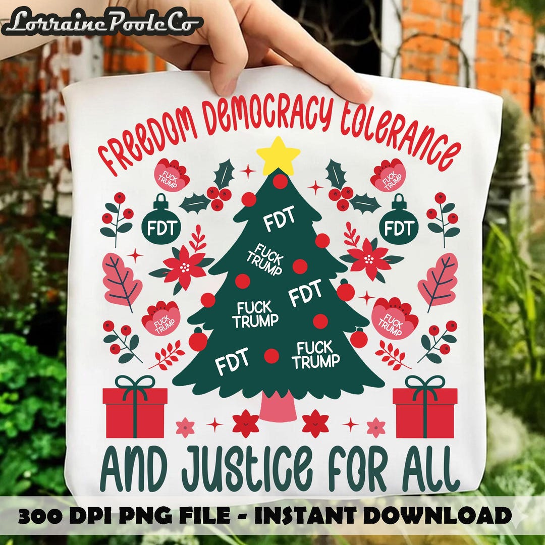 Protect Democracy Christmas Tree Png, Anti Trump Fascism, Fuck ICE ...
