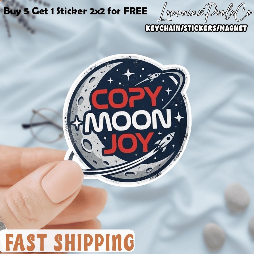 Copy Moon Joy Aufkleber, Artemis II Mond Mission Aufkleber, NASA Vinyl ...