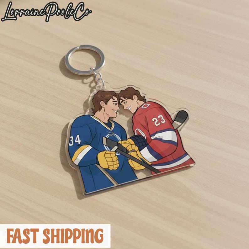 Heated Rivalry & Hollanov Inspired Acrylic Keychains / Bag Charms, Team ...