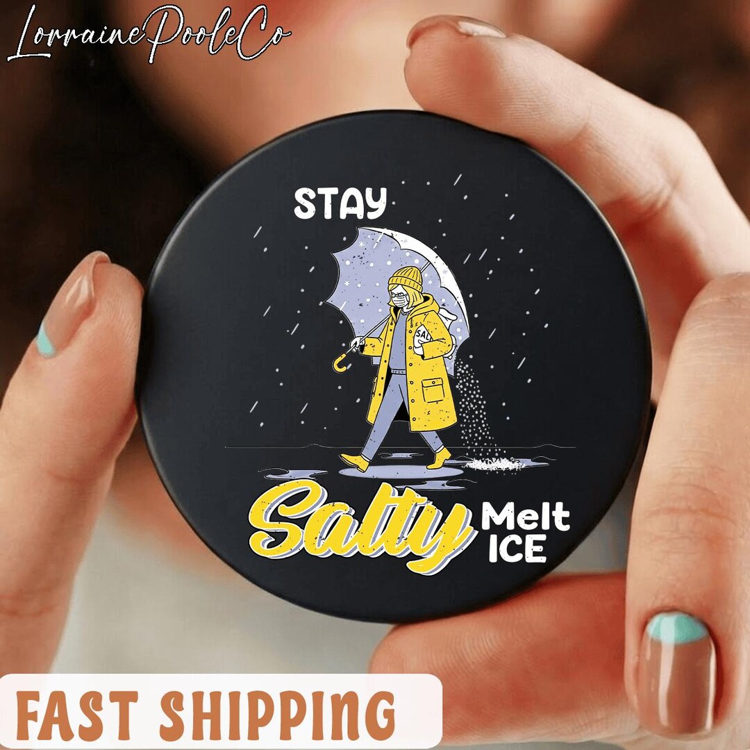 Stay Salty Melt ICE Pin Button, Anti-ice Protest Pin Button, Anti-trump ...