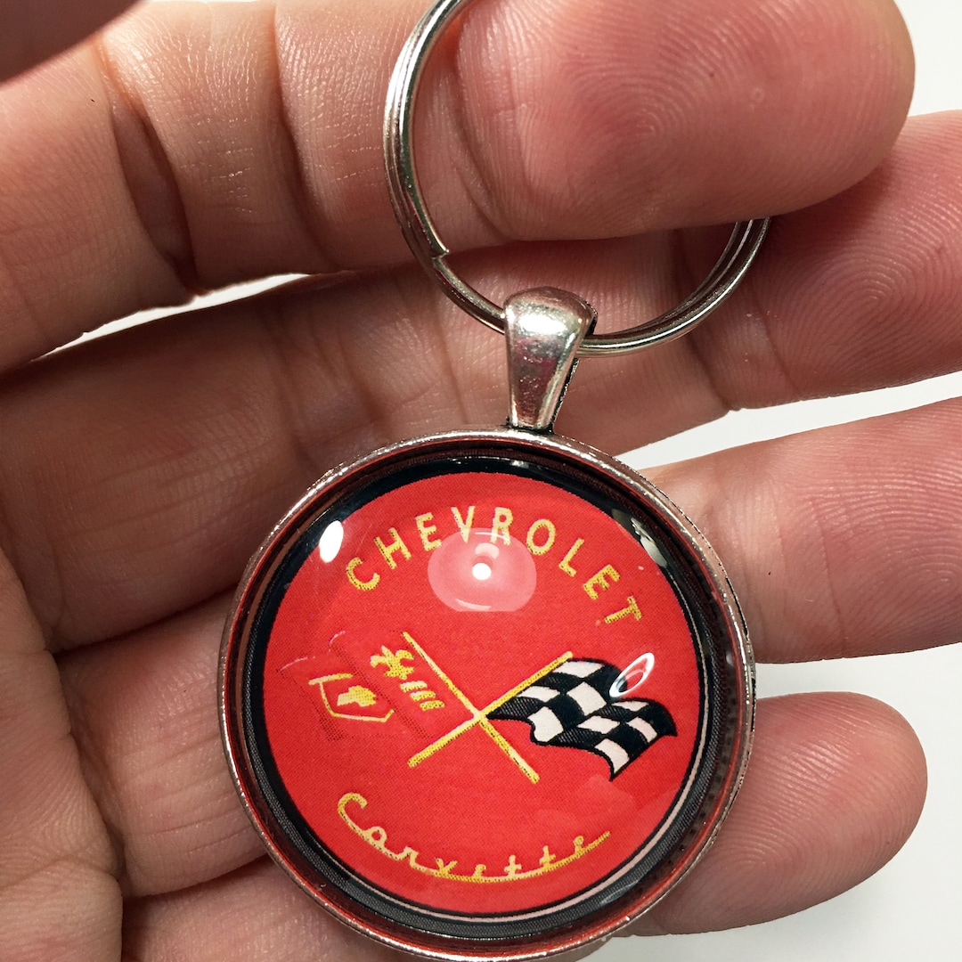 Vintage Chevrolet Corvette 1950's Chevy Corvette Racing Flags Sign Logo ...