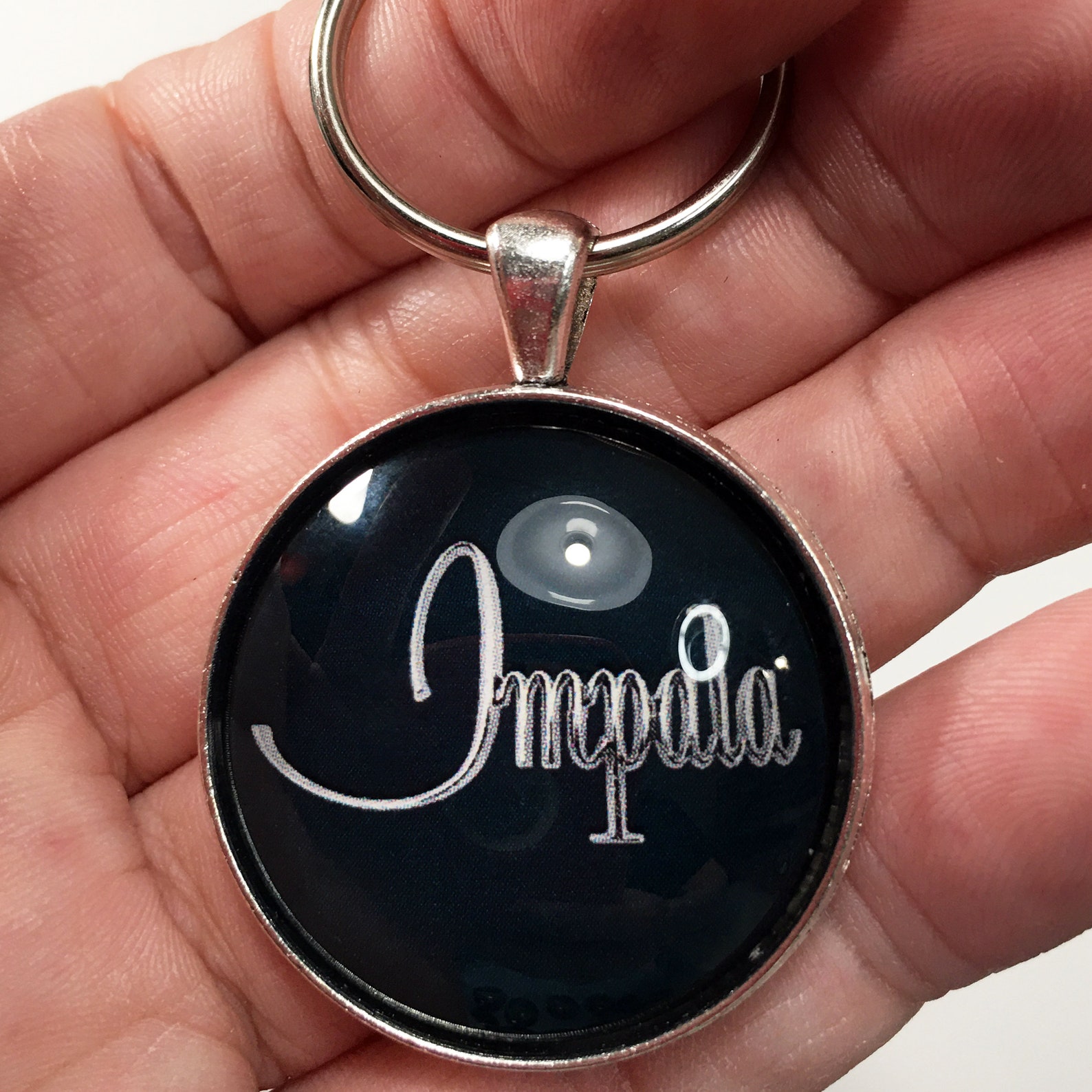 Vintage Chevrolet Impala Badge Emblem Logo 1.2 Diameter Keychain Chevy ...
