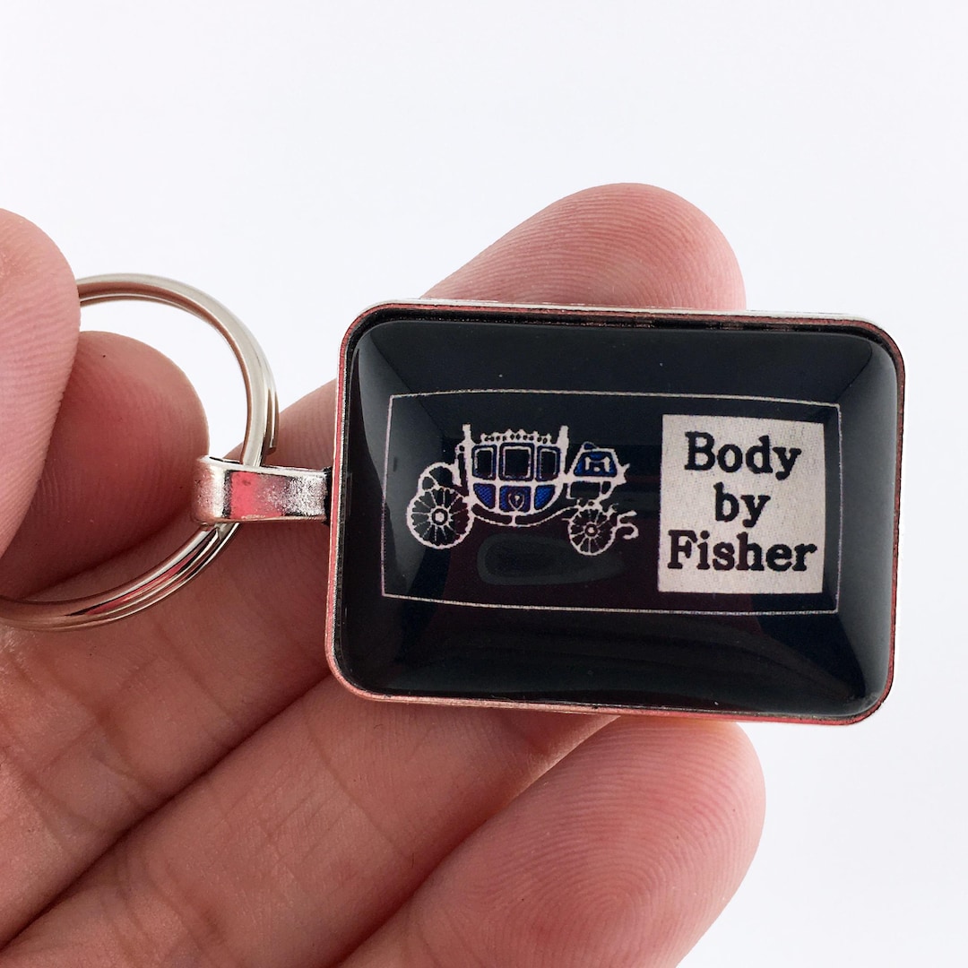 Vintage Body by Fisher Emblem 1" X 1.25" Keychain • - Etsy
