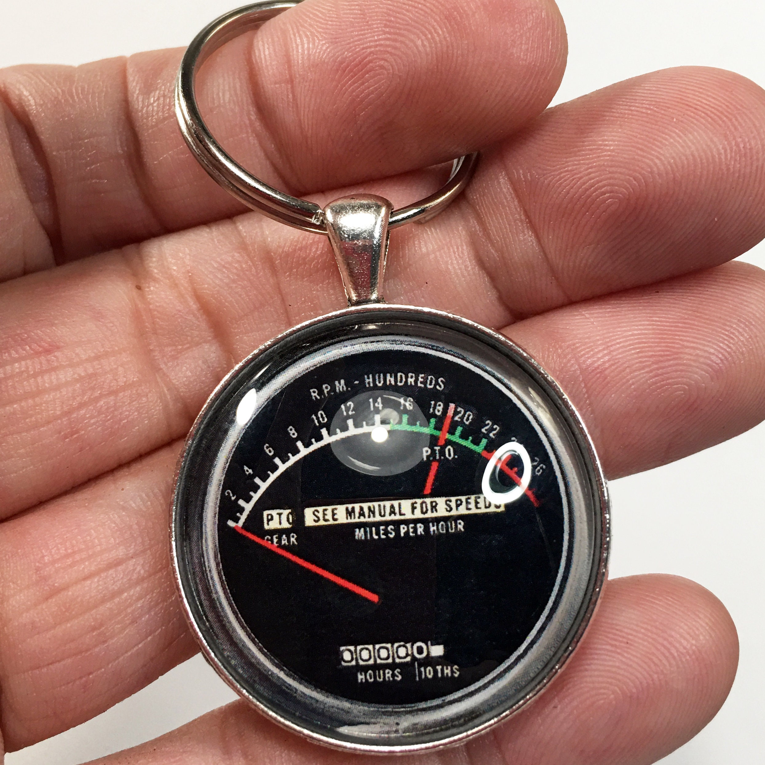 Vintage John Deere Gauge Tachometer RPM Fuel Odometer 1.2 Diameter ...