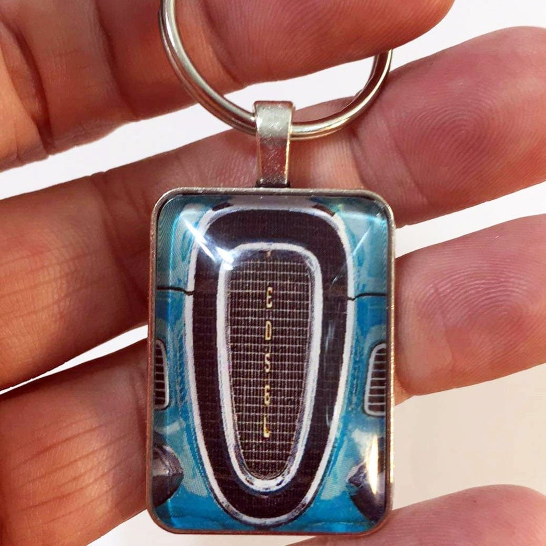 Antique Edsel Grille Emblem 1" X 1.2" Keychain - Etsy