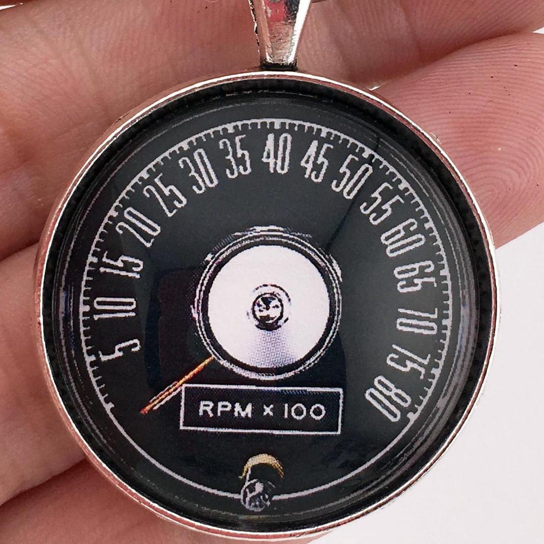 Vintage 1967 Mustang 8K RPM Gauge 1.2" Keychain • - Etsy