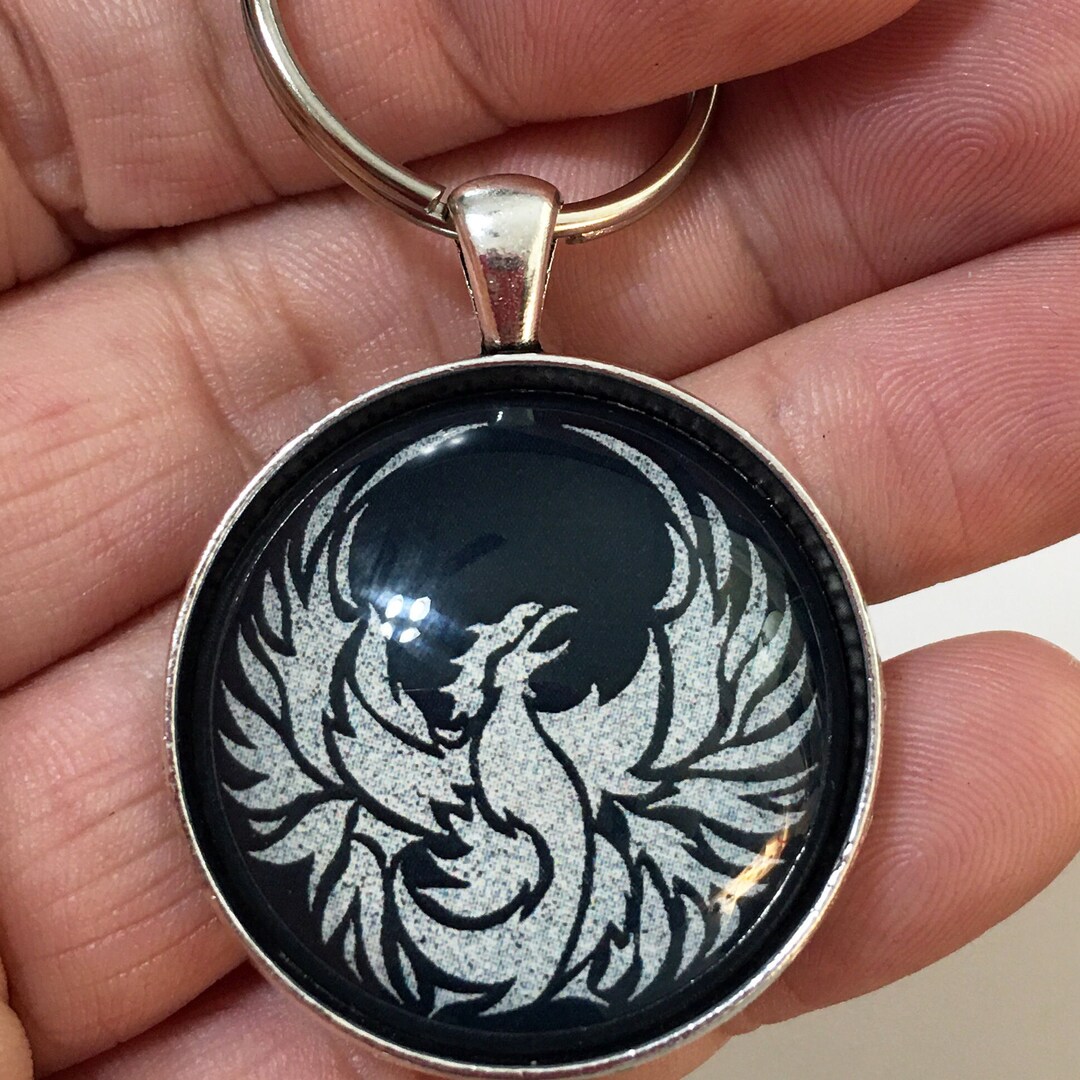 Metallic Silver Rising Phoenix From the Ashes Rebirth Jewelry 1.2 ...