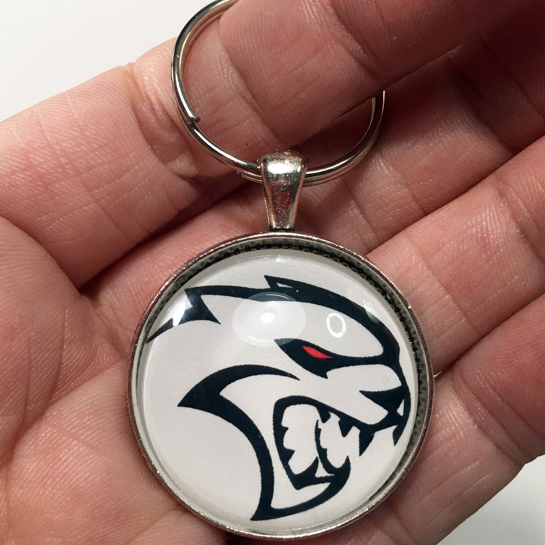 Red Eye Dodge Hellcat Logo Emblem Badge 1.2" Diameter Keychain - Etsy UK