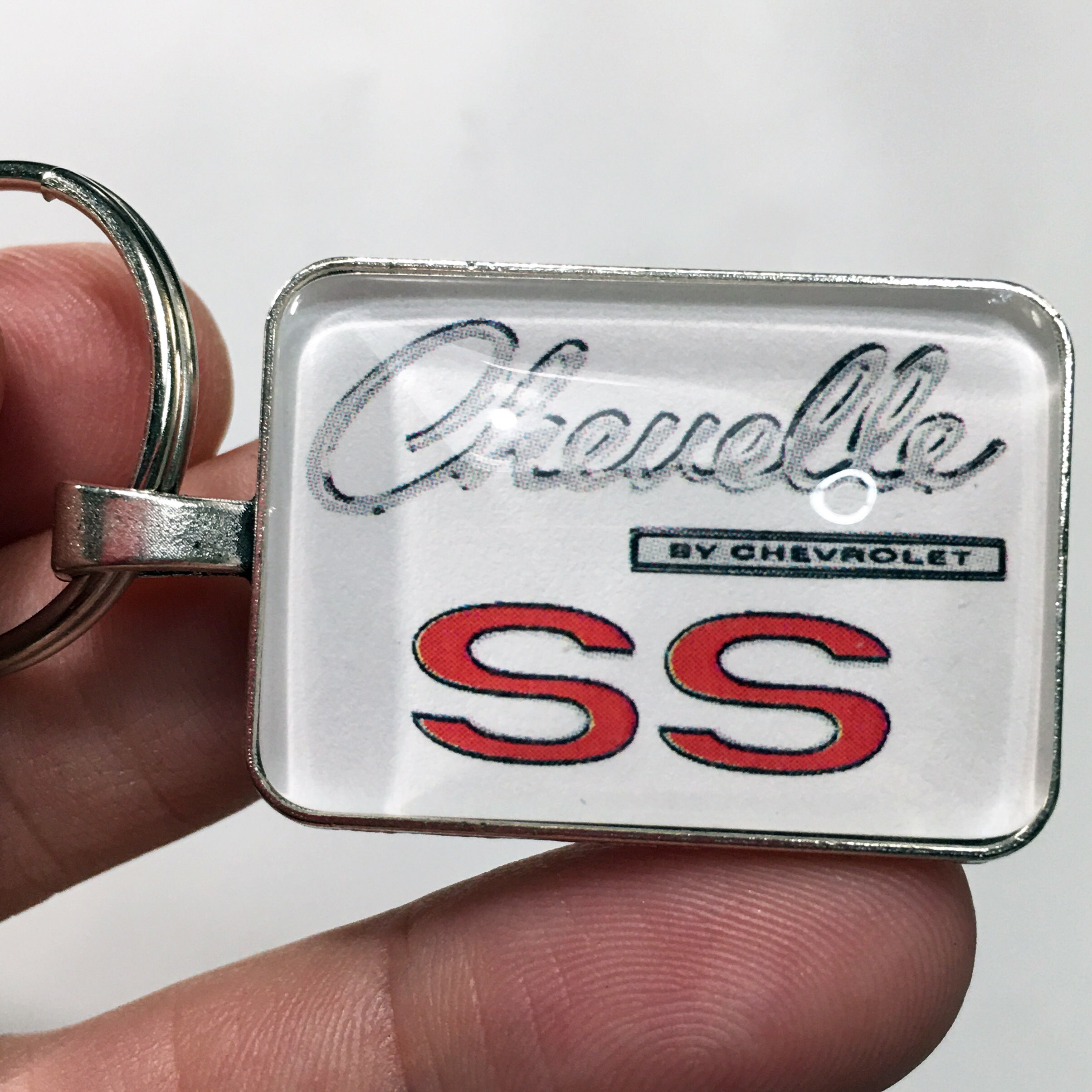 Vintage Chevrolet Chevelle SS Chrome Fender Emblem Badge Logo Rectangle ...