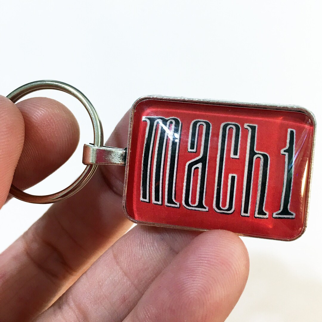 Vintage Mach 1 Mustang Red Fender Emblem 1" X 1.2" Keychain - Etsy