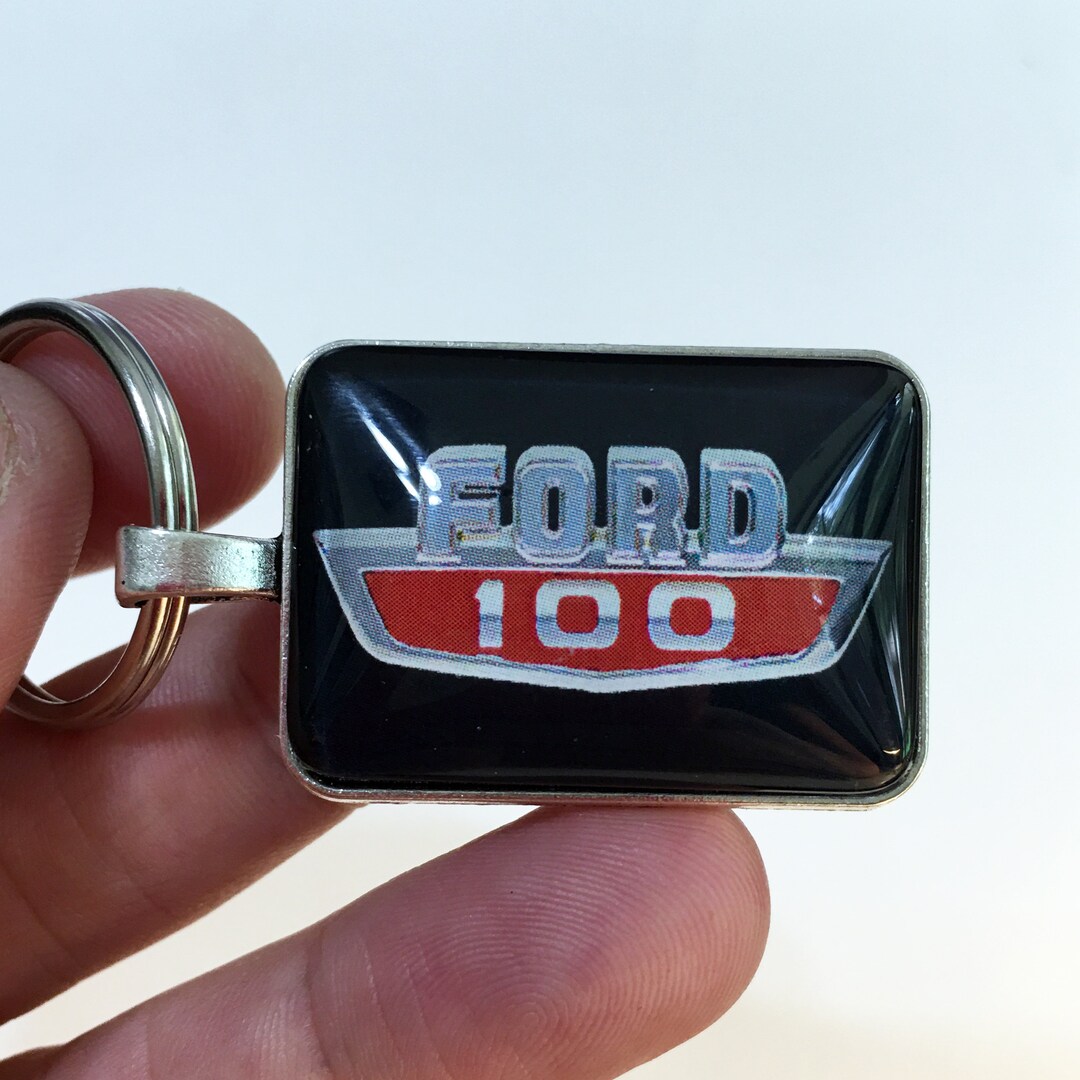 Vintage Ford F100 Truck Side Hood Emblem Badge Rectangle 1" X 1.2 ...