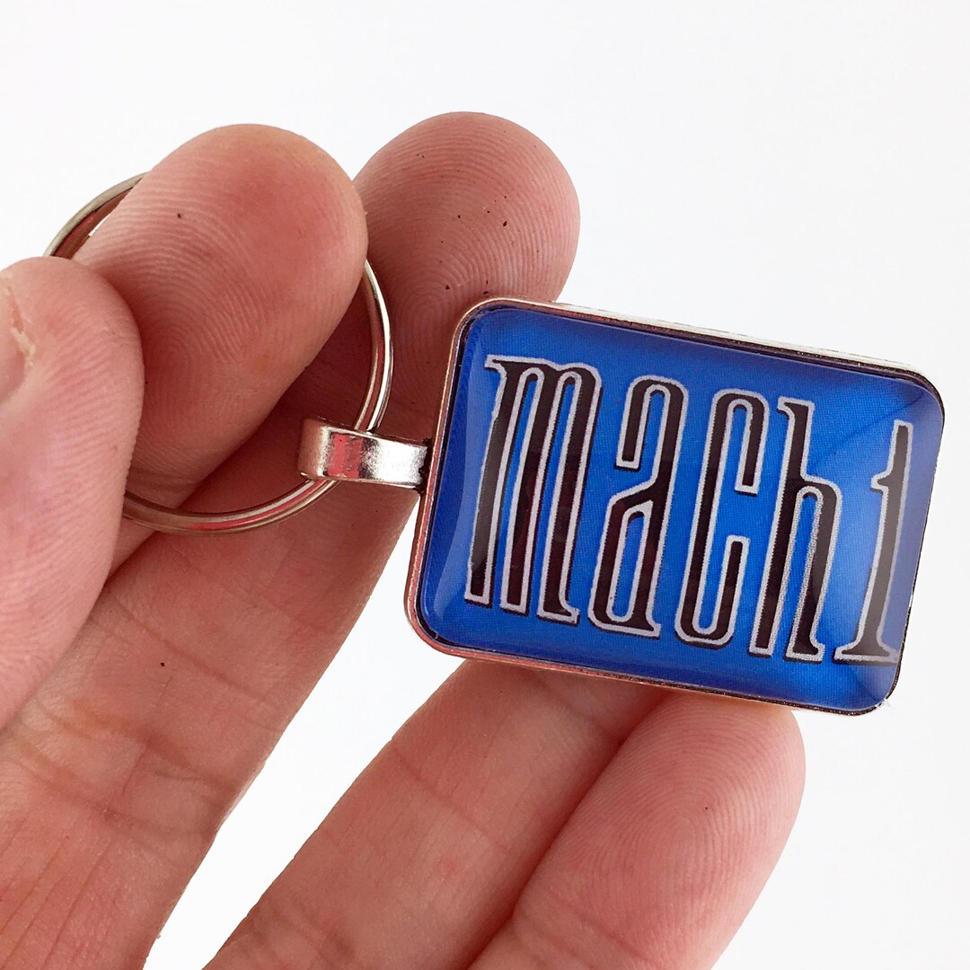 Vintage Mach 1 Mustang Blue Fender Emblem 1" X 1.2" Keychain - Etsy