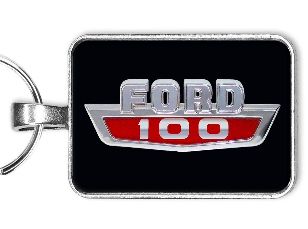 Vintage Ford F100 Truck Side Hood Emblem Badge Rectangle 1 X 1.2 ...