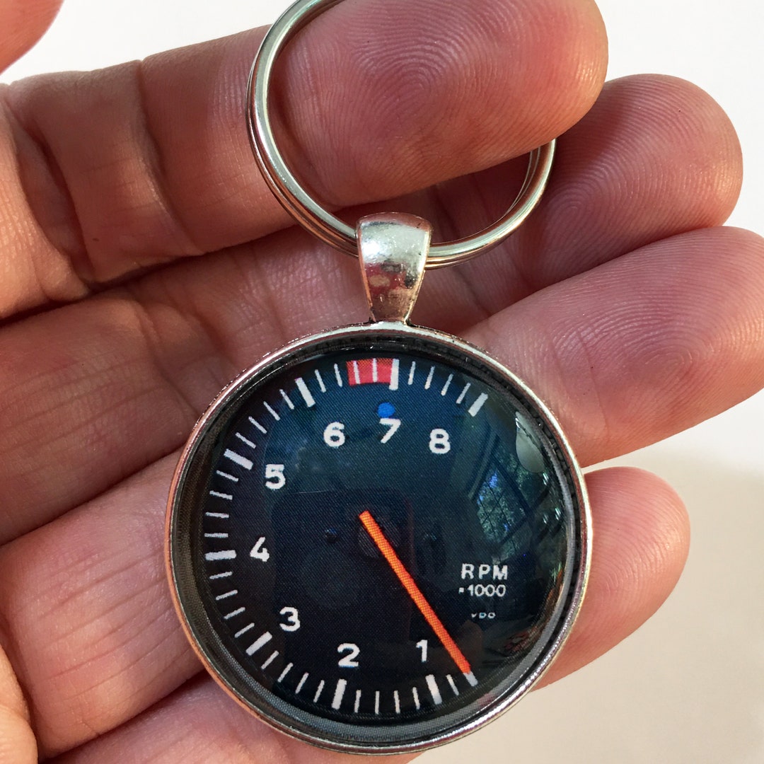 Vintage 911 RPM Tach Tachometer Gauge 1.2" Diameter Keychain - Etsy