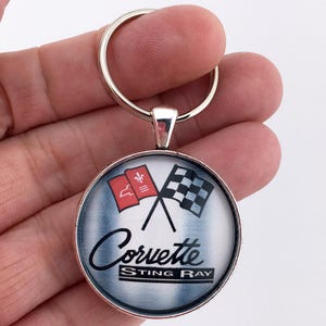 Vintage Chevrolet Corvette Sting Ray Emblem 1.2" Diameter Keychain - Etsy