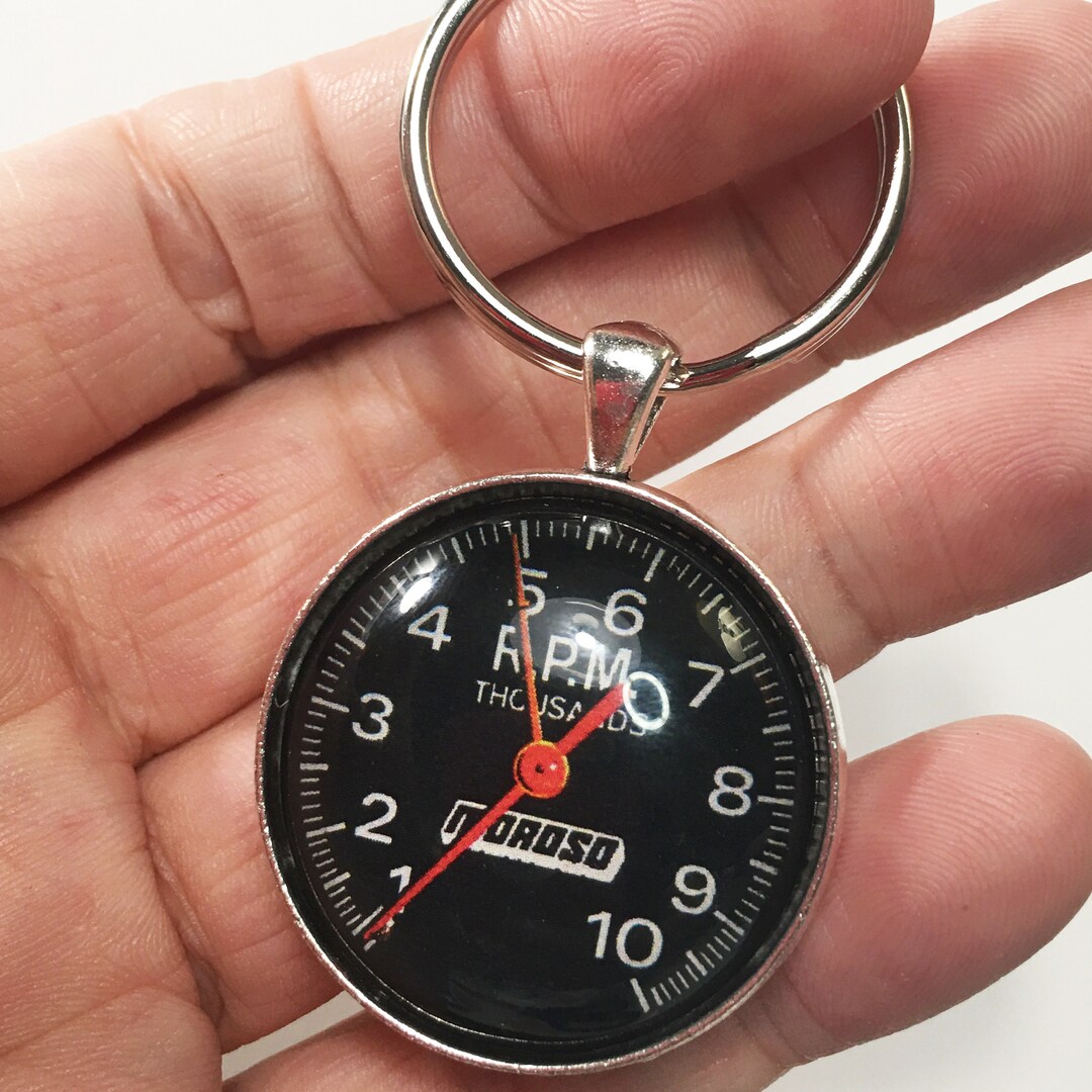 Vintage Moroso RPM Tach Gauge Kneeknocker 10,000 Revolutions per Minute ...