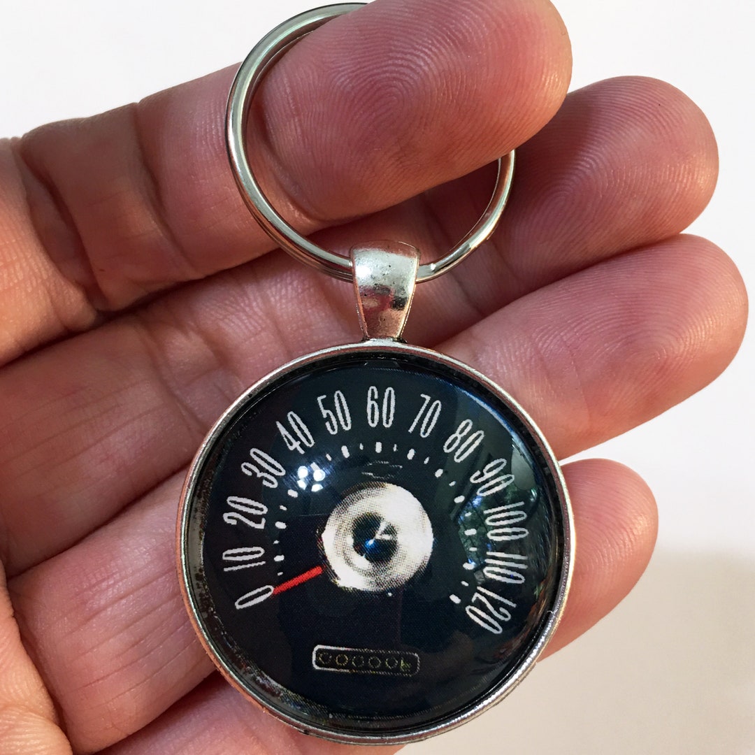 Vintage 1957 Chevrolet 120 MPH Speedometer 1.2" Diameter Keychain Chevy ...