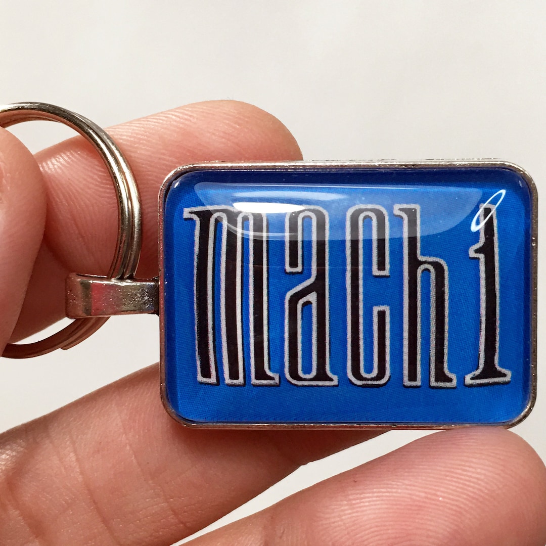 Vintage Ford Mach 1 Mustang Fender Badge Emblem Logo Rectangle 1 X 1.2 ...