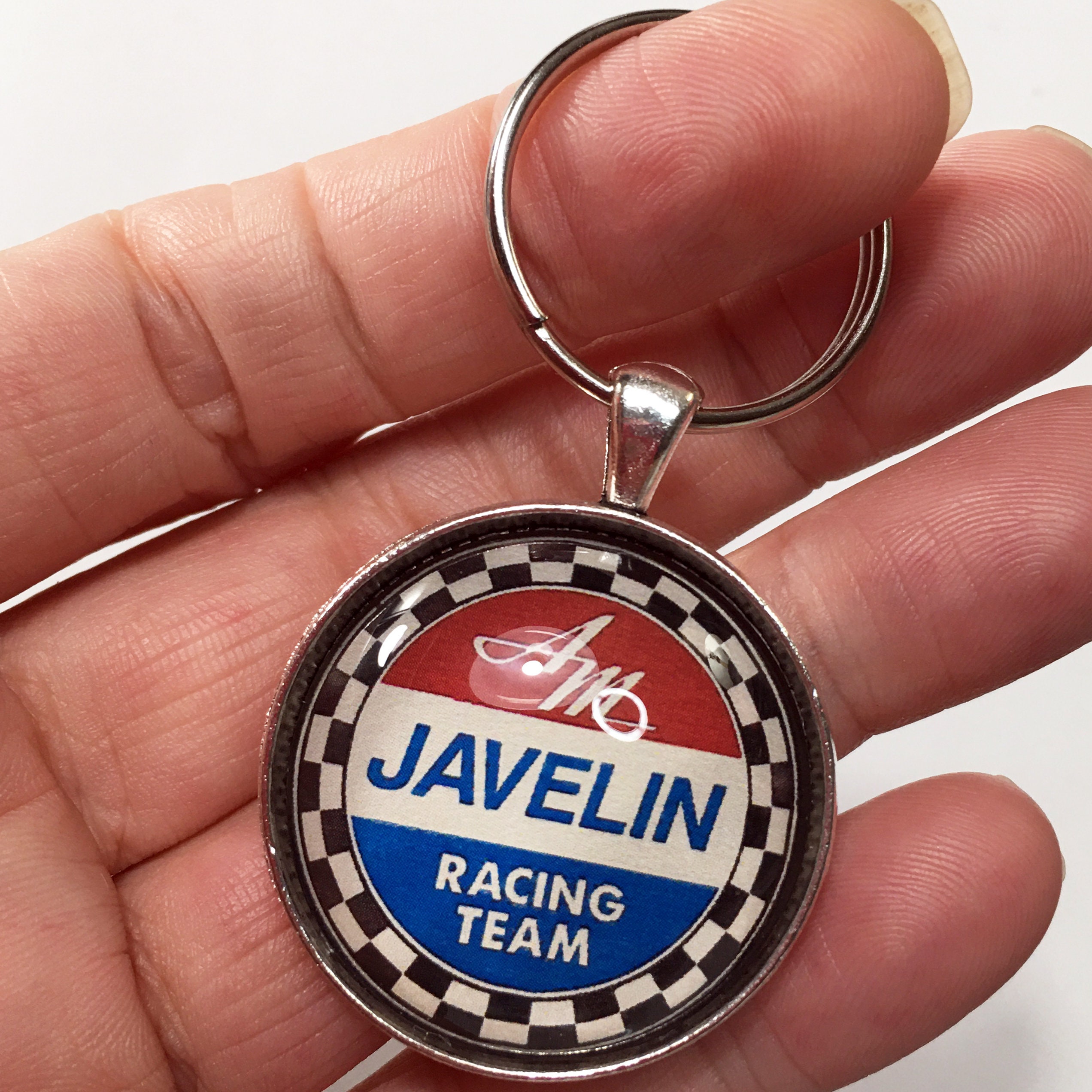 Vintage AMC Javelin Racing Team Sign Emblem American Motors Corporation ...