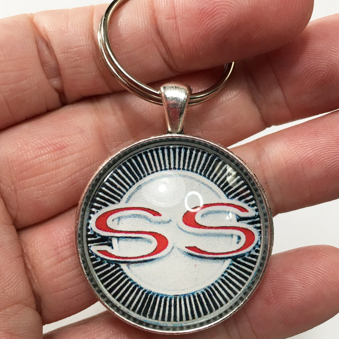 Vintage Chevrolet Impala SS Badge Emblem Logo 1.2" Diameter Keychain ...