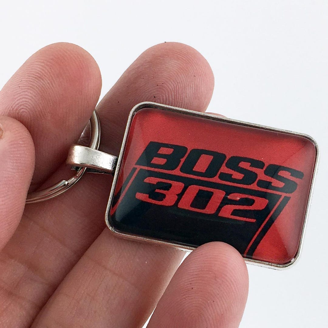 Vintage Ford Mustang BOSS 302 Fender Decal 1 X 1.25 Keychain - Etsy