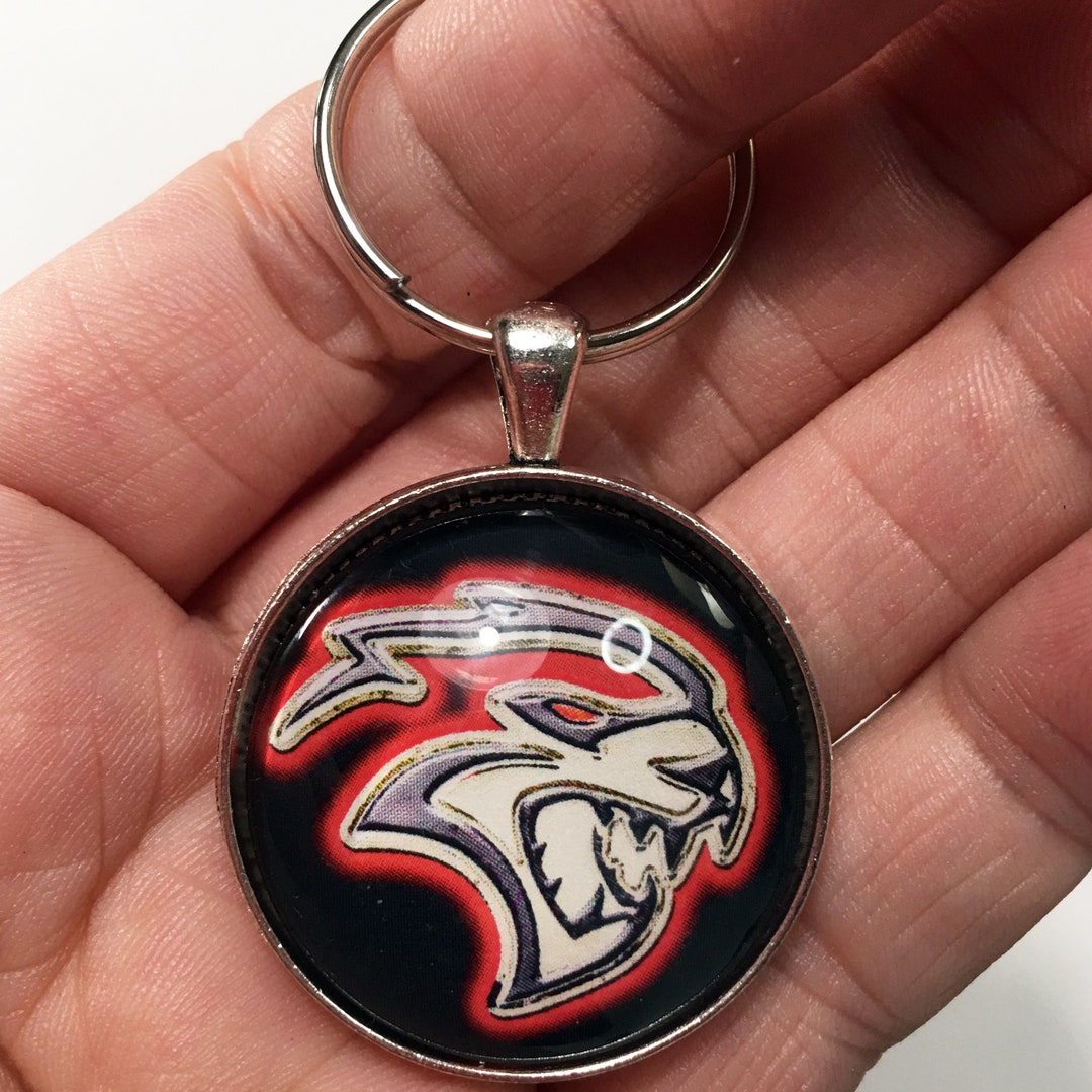 Black and Red Dodge Hellcat Logo Emblem Badge 1.2 Diameter Keychain - Etsy