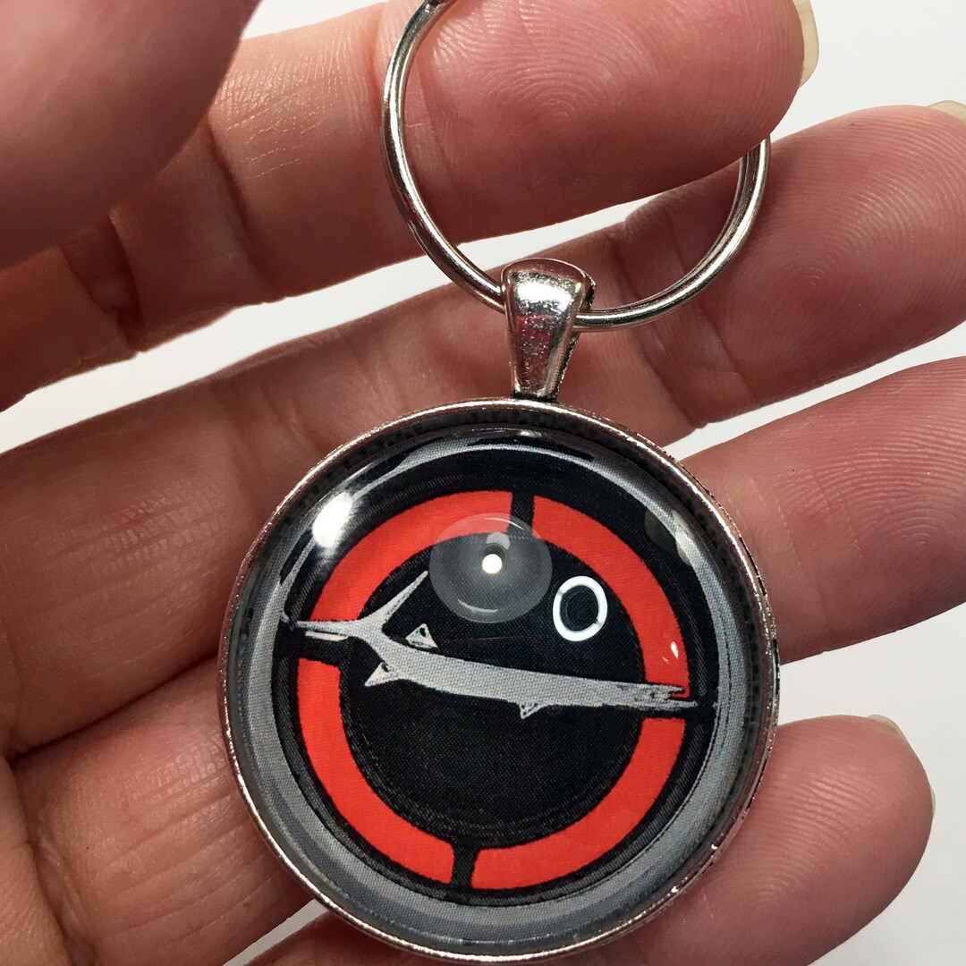 Vintage Orange Mopar Barracuda Plymouth Cuda Chrome Emblem Badge Logo ...