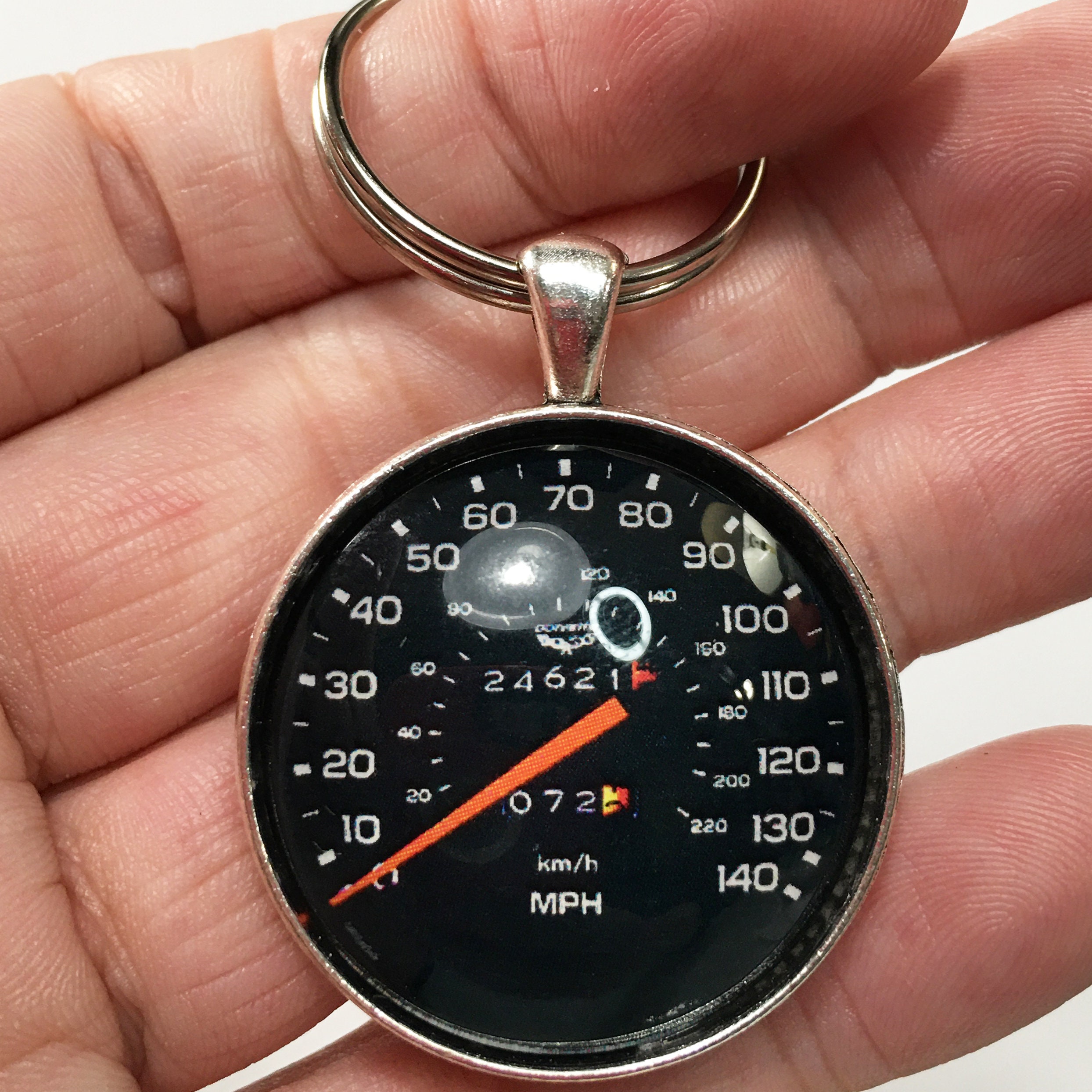 Vintage Chevrolet Corvette 140 MPH Speedometer 1.2 Diameter Keychain ...
