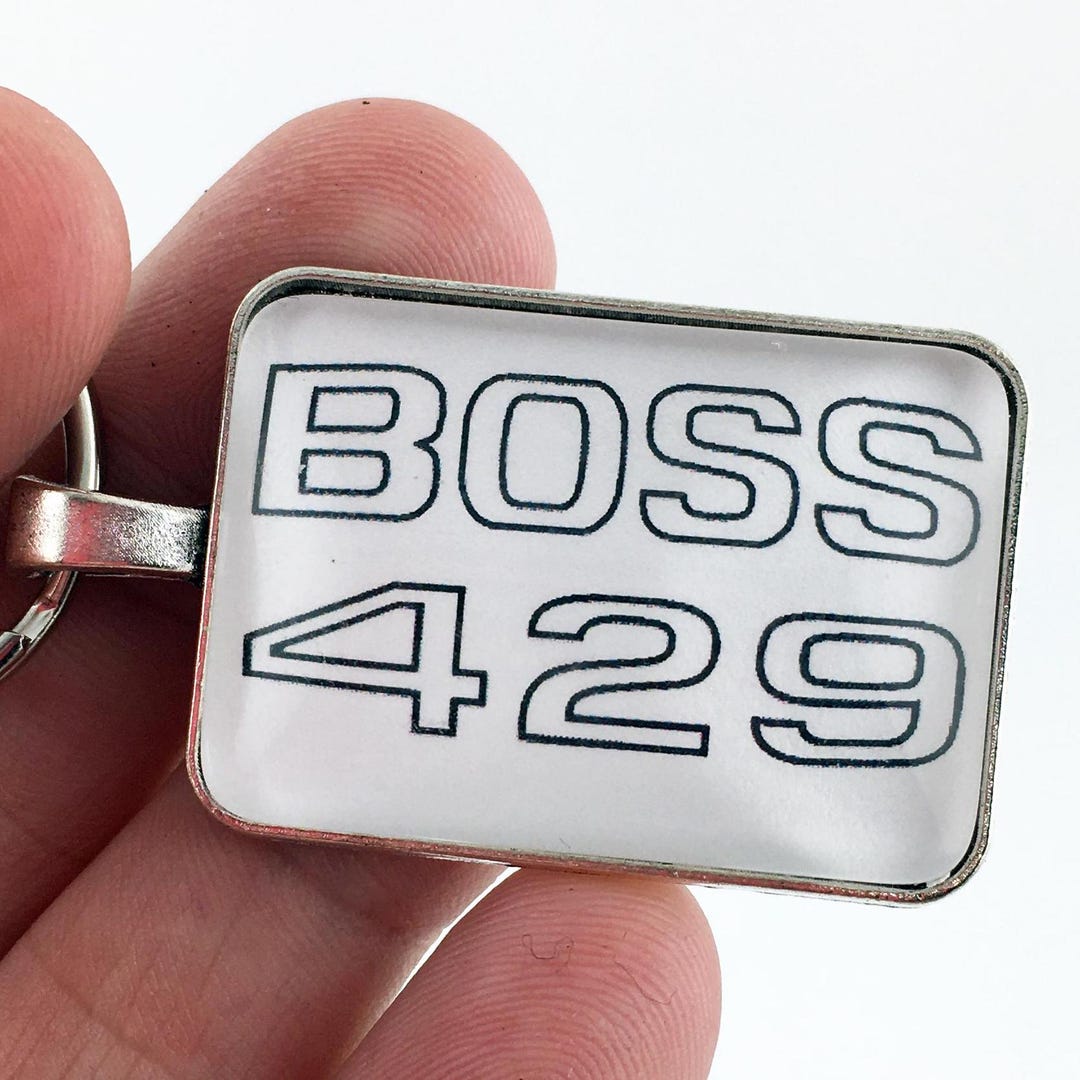 Vintage BOSS 429 Mustang Fender Decal 1" X 1.25" Keychain • - Etsy
