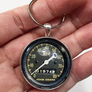 Vintage John Deere Snowmobile Speedometer 1.2" Diameter Keychain - Etsy