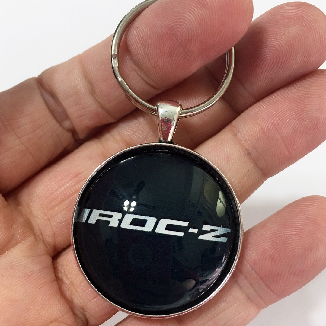 Vintage Chevrolet Camaro IROC Z Silver and Black 1.2" Diameter Keychain ...