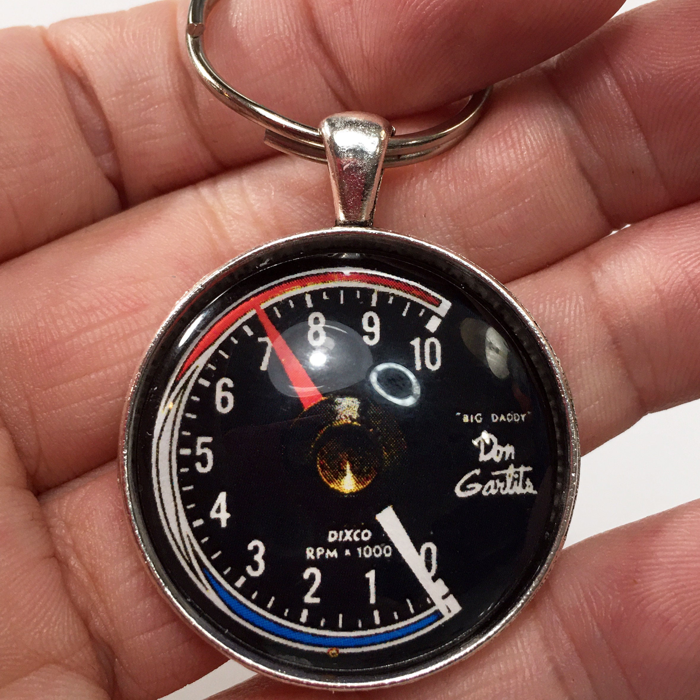 Vintage Don Garlits Tach RPM Tach Gauge Kneeknocker 10,000 Revolutions ...