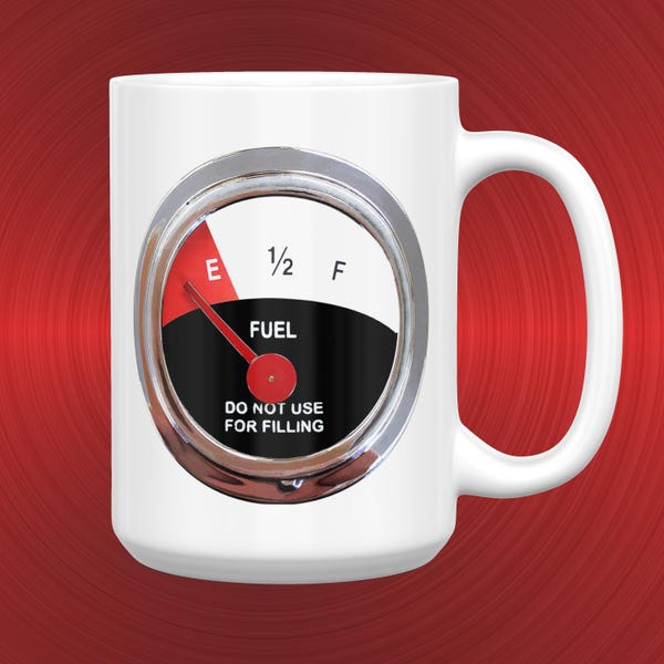 Fuel Gauge Mug - Etsy